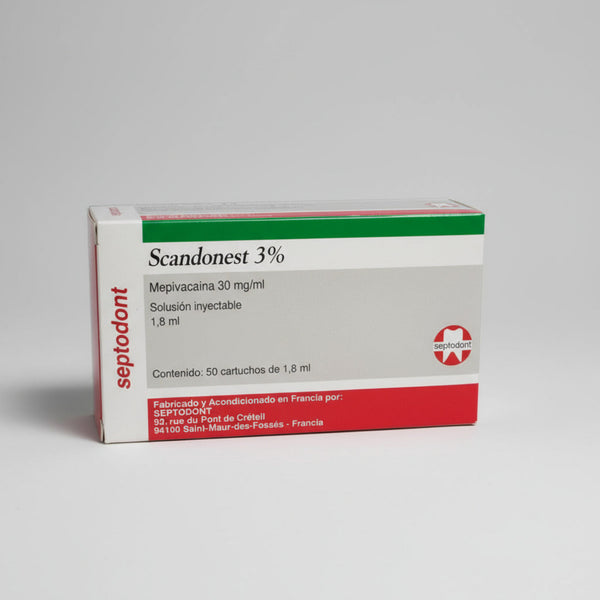 Scandonest 3% - 50 Cartuchos Anestesia Dental – Dentina